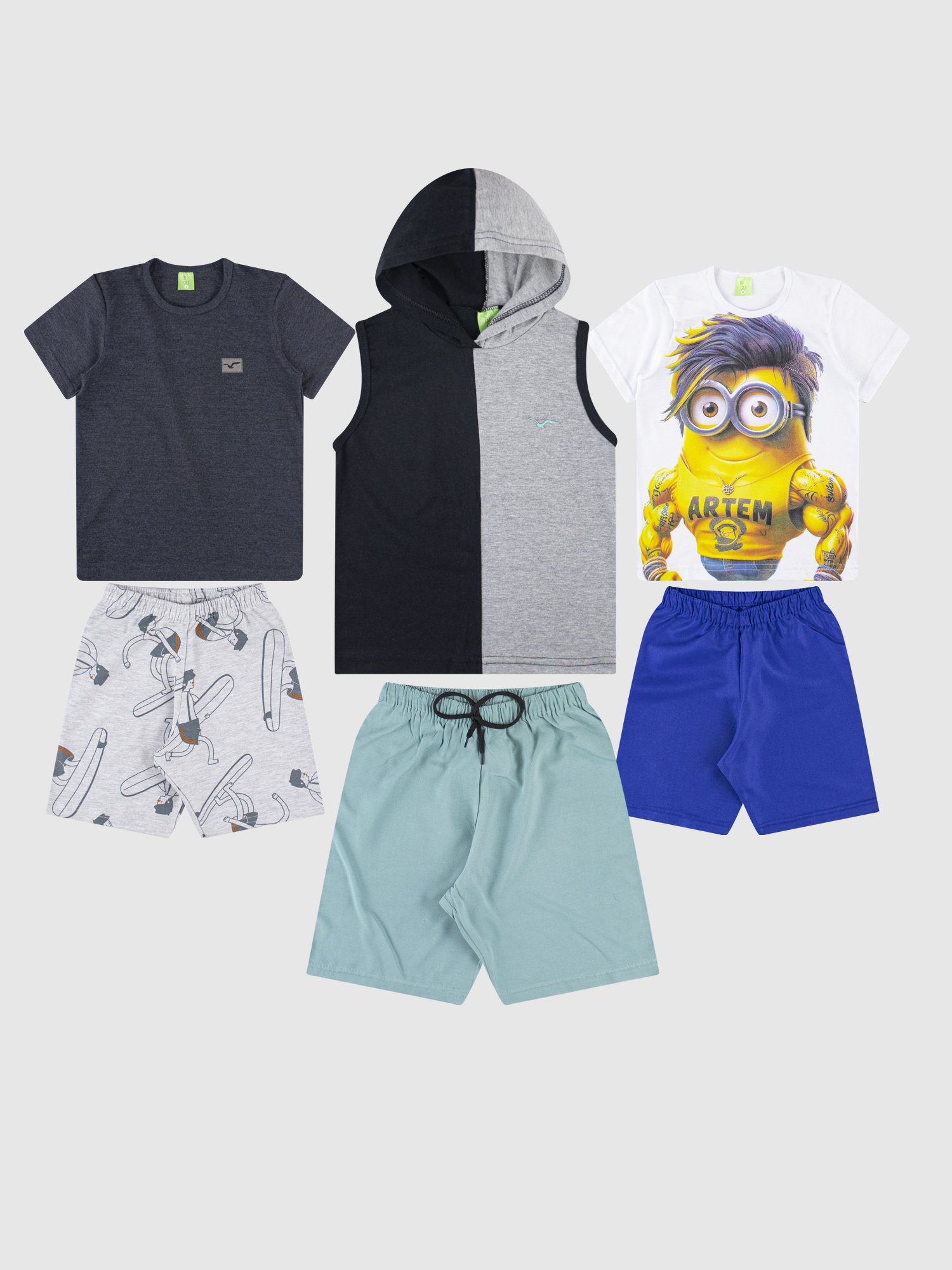 Kit 3 Conjuntos Verão Masculino