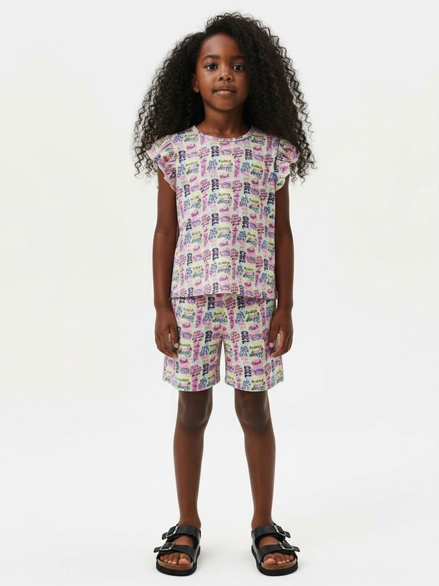 Conjunto Infantil Cropped/Short Menina Verão